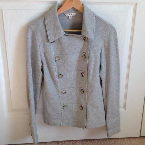 CAbi | Jackets & Coats | Cabi Military Style Grey Heathered Jacket | Poshmark